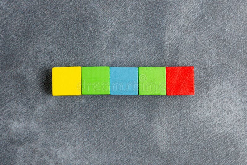 Sample Cube Rectangular Boxes Polished with Multi-Colour Symbolizing ...