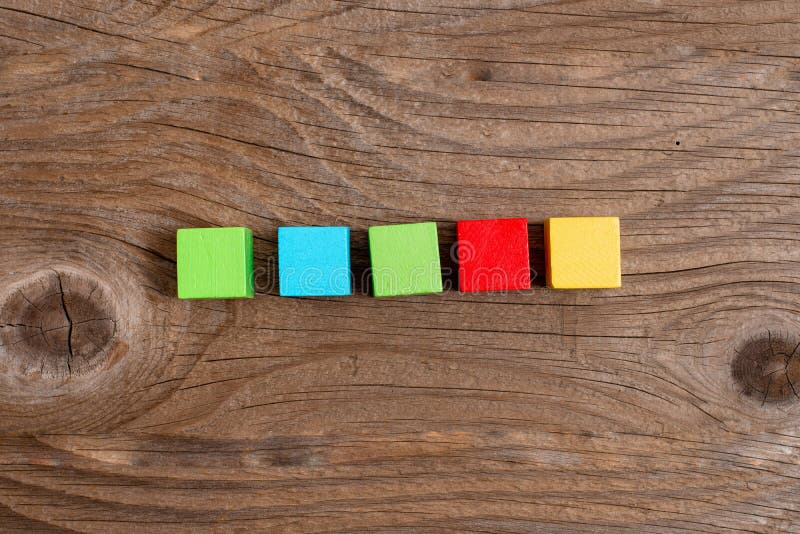 Sample Cube Rectangular Boxes Polished with Multi-Colour Symbolizing ...