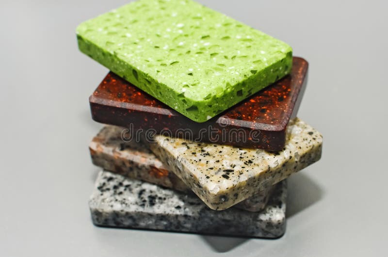 A Stack of Samples of Artificial Stone for Design Stock Image - Image ...
