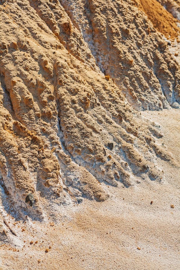 Stack of Sand in the Form of the Foot of the Mountain Stock Photo ...