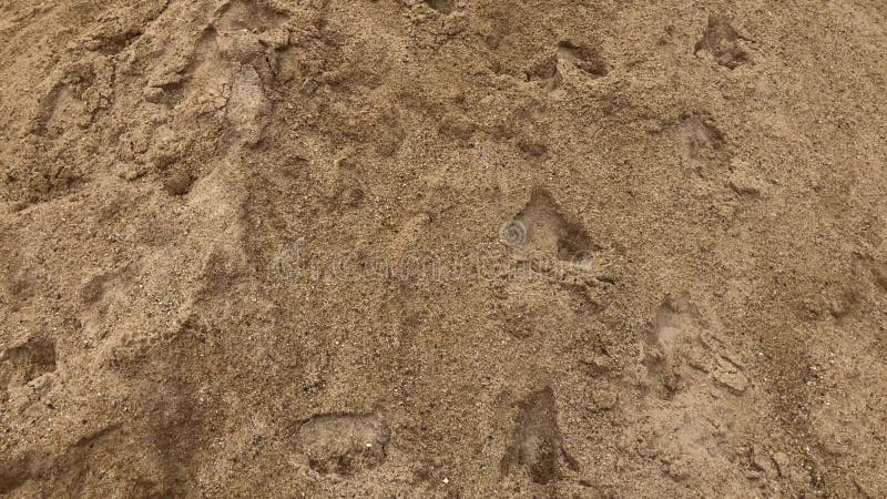 Stack of Sand. Pile of Yellow Sand Stock Footage - Video of landscape ...