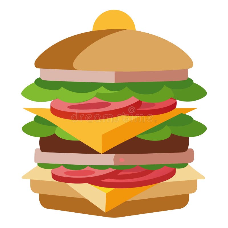 A Stack of Sandwiches with a Variety of Ingredients Including Turkey ...