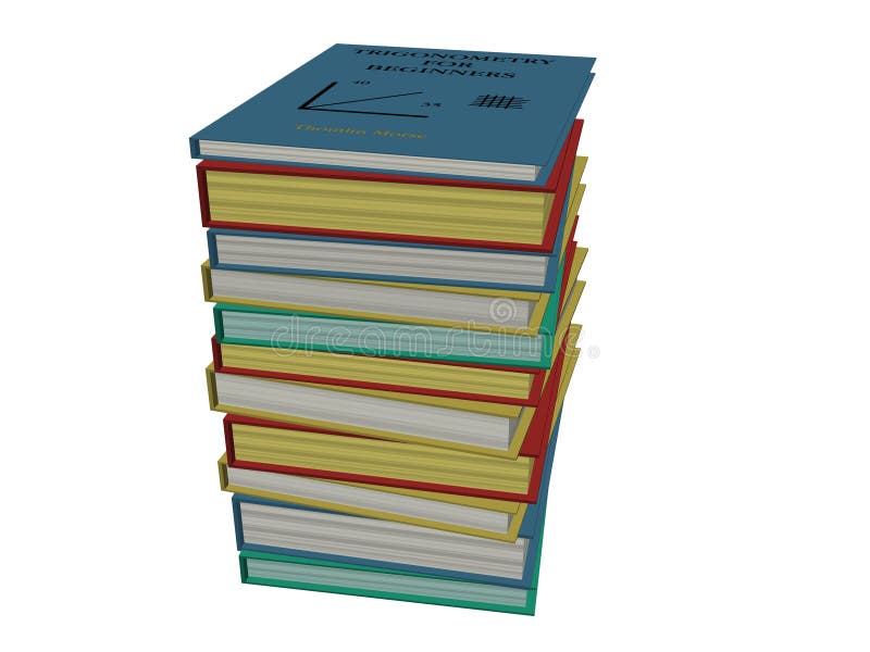 Stack of School Books stock illustration. Illustration of learn - 11305930