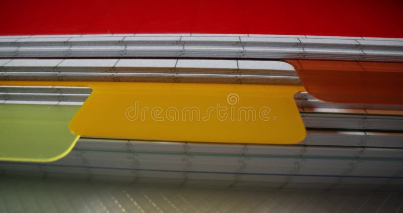 Stack of School Notebooks for Teaching Children Closeup 4k Movie Stock ...