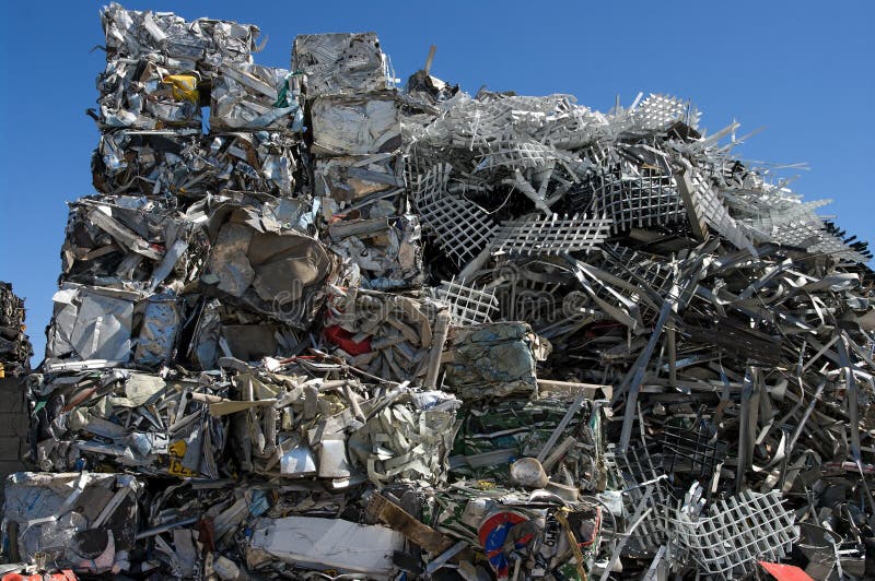 Stack scrap metal stock photo. Image of recycle, conservation - 10332584