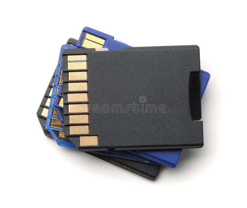 Stack of SD memory cards stock photo. Image of memories - 76294204