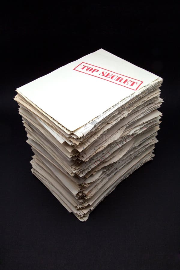 Stack of secret documents stock photo. Image of important - 45635334