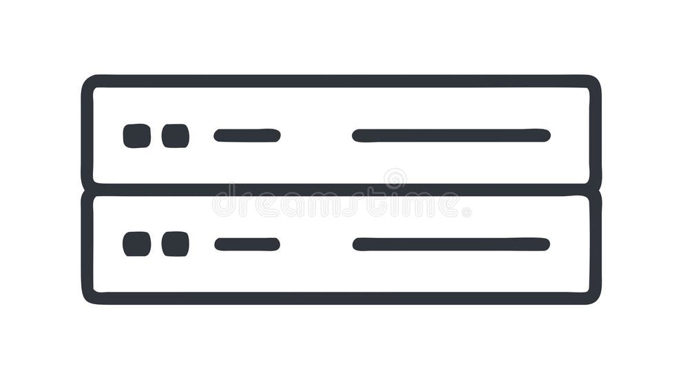 Stack of Servers Icon Data Center Network Graphic Design, Vector Design ...