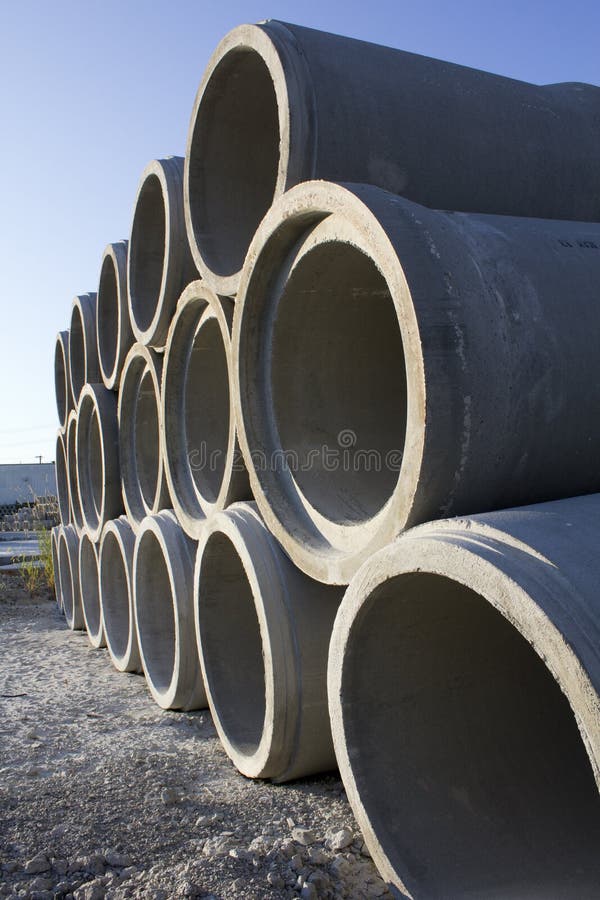 A Stack of Sewer Conduit stock image. Image of construction - 20603813