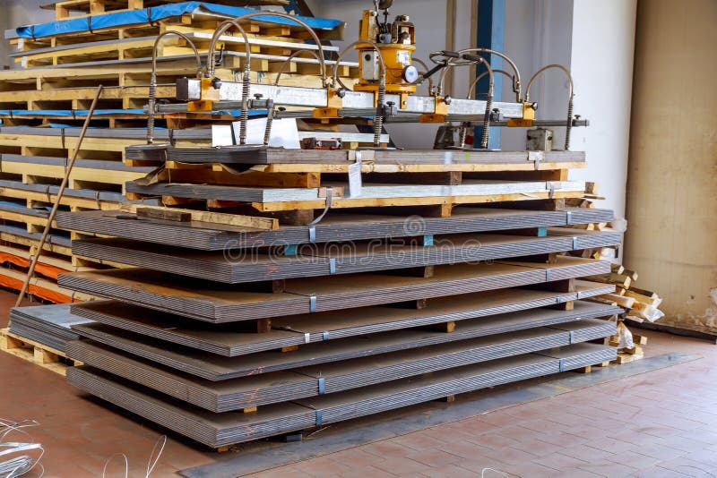 Stack of Sheet Metal of Different Thickness Stacked on Top of Each ...