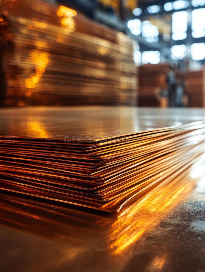 Stack Shiny Copper Sheets Warehouse Stock Photos - Free & Royalty-Free ...