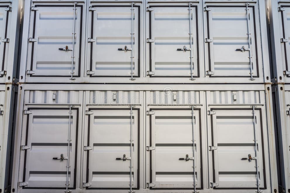 Stack of Shipping Containers Stock Photo - Image of iron, industry ...