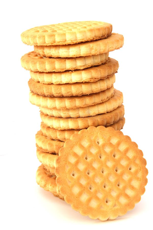 Stack of Shortbread Butter Biscuits Stock Image - Image of butter ...