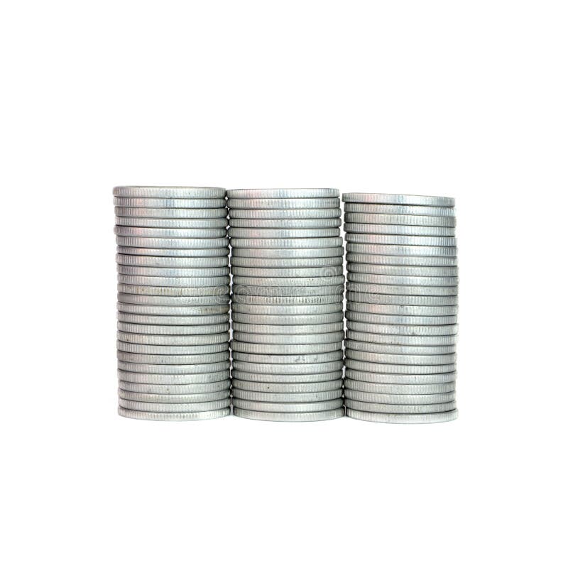Stack Silver Coin, Success stock photo. Image of profit - 36923738