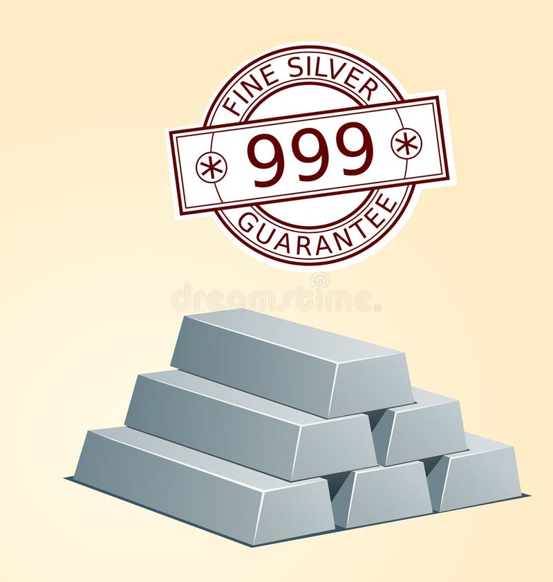 Stack of silver stock vector. Illustration of investment - 59696242