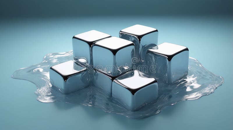 A Puddle of Water on a City Street. Generative AI Image. Stock ...