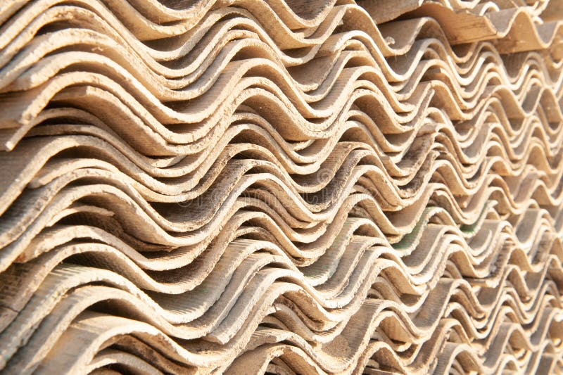 A Stack of Slate Sheets for Roofing. Wavy End of Slate Sheets Stock ...