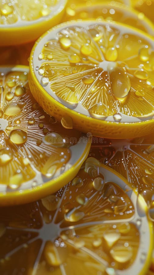 Stack of Sliced Lemons stock image. Image of round, citrus - 318142457