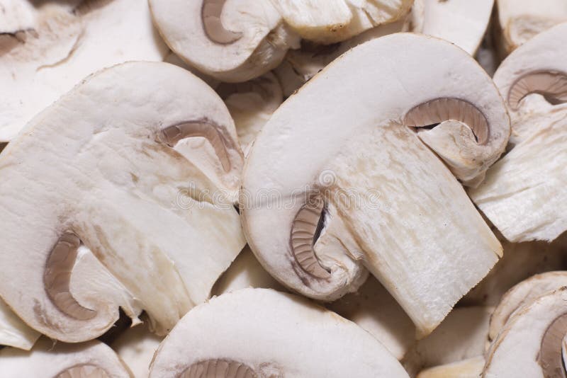 Stack of sliced mushrooms stock image. Image of ingredient - 108599675