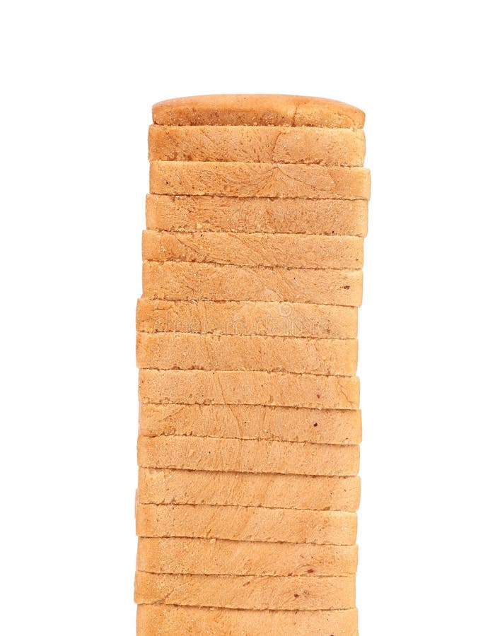 Stack of Sliced White Bread Stock Image - Image of color, natural: 36507749
