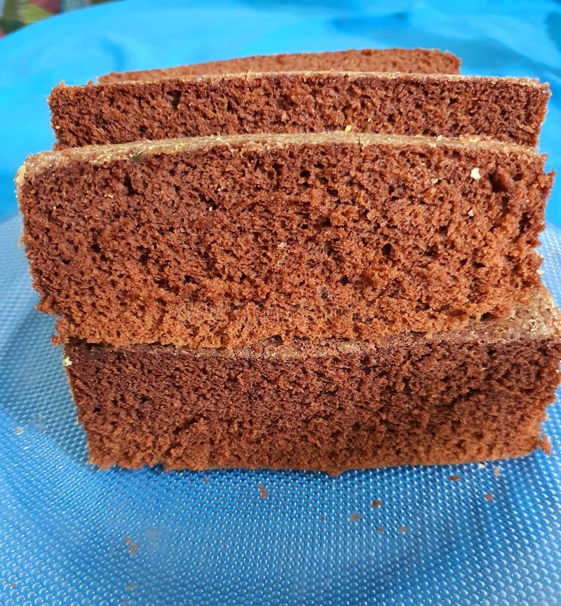 Stack of Slices of Moist Chocolate Cake Stock Photo - Image of cake ...