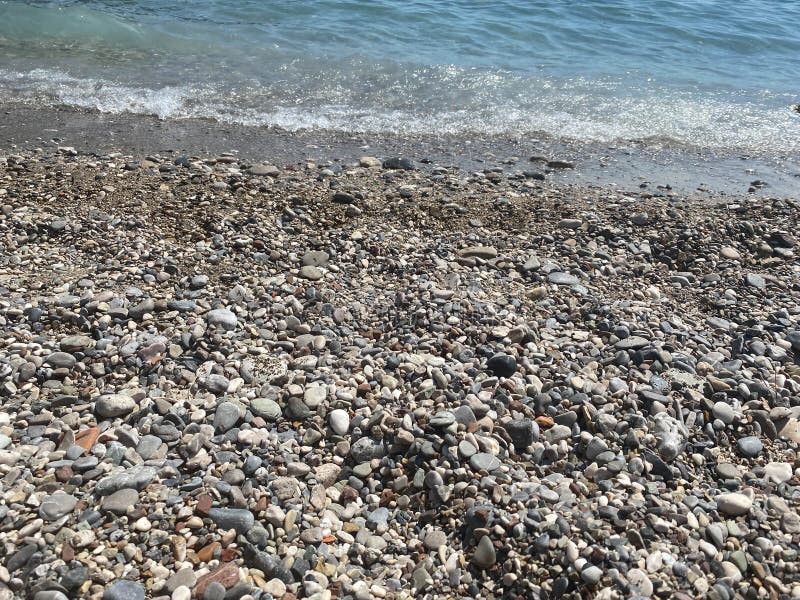 Stack of Small White Stones on Tropical Pebbles Beach Stock Photo ...