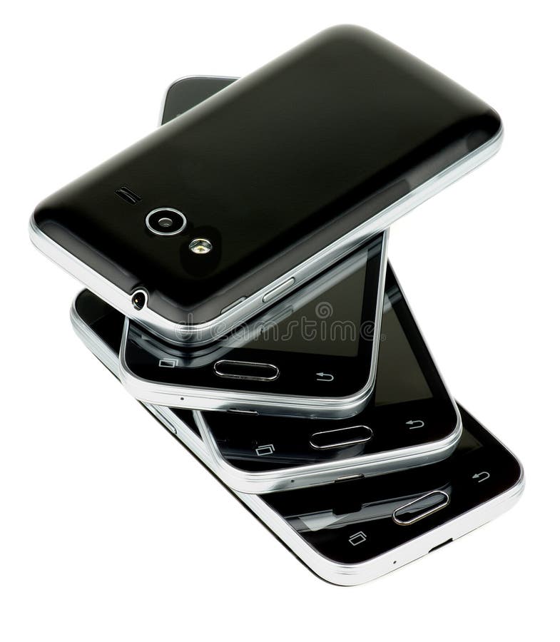 Stack of Smartphones stock photo. Image of communications - 47891568