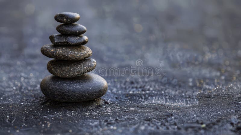 Balanced Stones Dark Surface Stock Photos - Free & Royalty-Free Stock ...