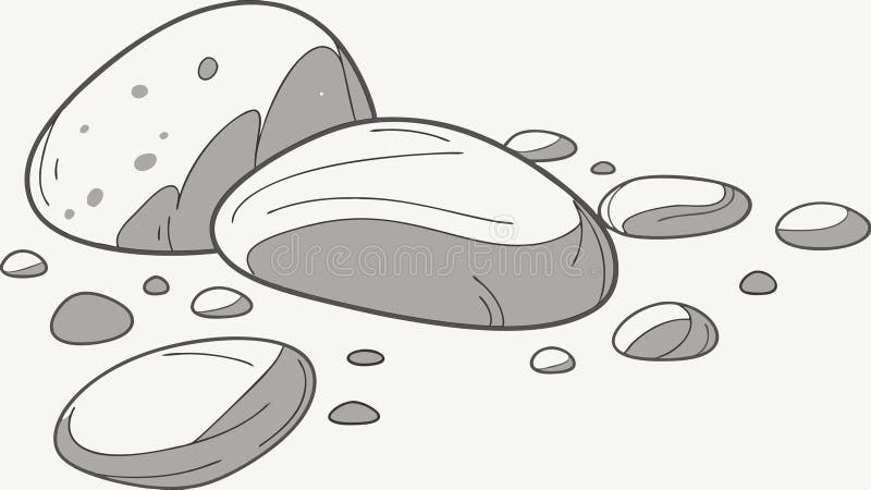 Stack of Smooth Pebbles, Meditation and Balance Concept, Vector Design ...