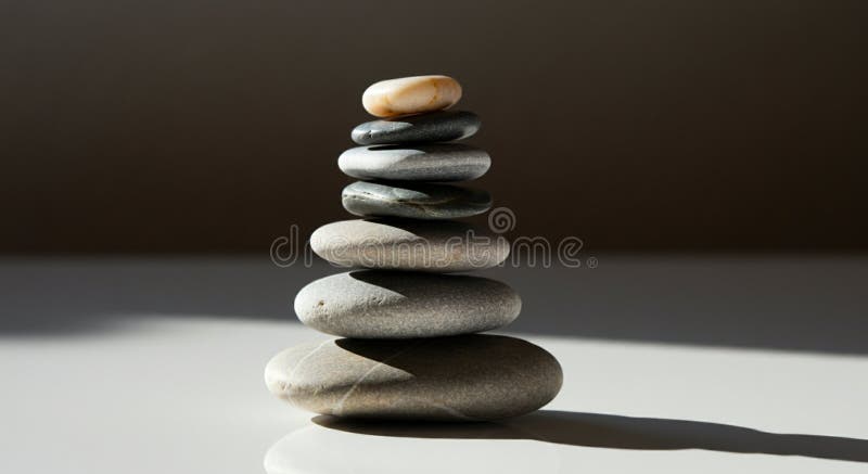 A Stack of Smooth Stones is Balanced in Ascending Size Order, from ...