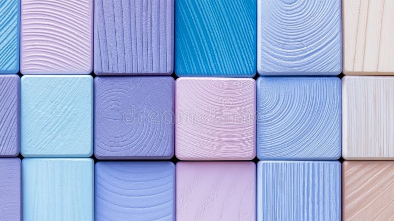 A Stack of Smooth, Unfinished Wooden Blocks, Texture and Geometry in ...