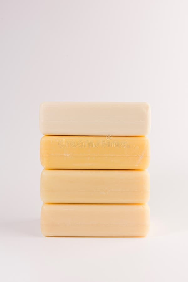 Stack of Soap Bars Isolated on White Stock Image - Image of health ...