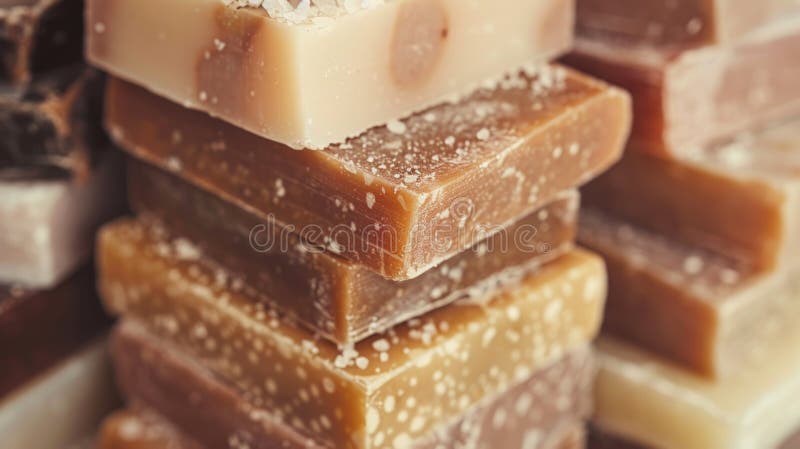 A Stack of Soap Bars on Top of Each Other. Ideal for Hygiene and ...