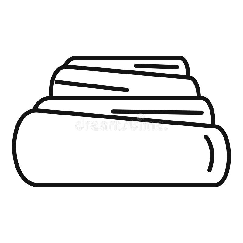 Stack of Soft Towels Folded on Top of Each Other Stock Vector ...