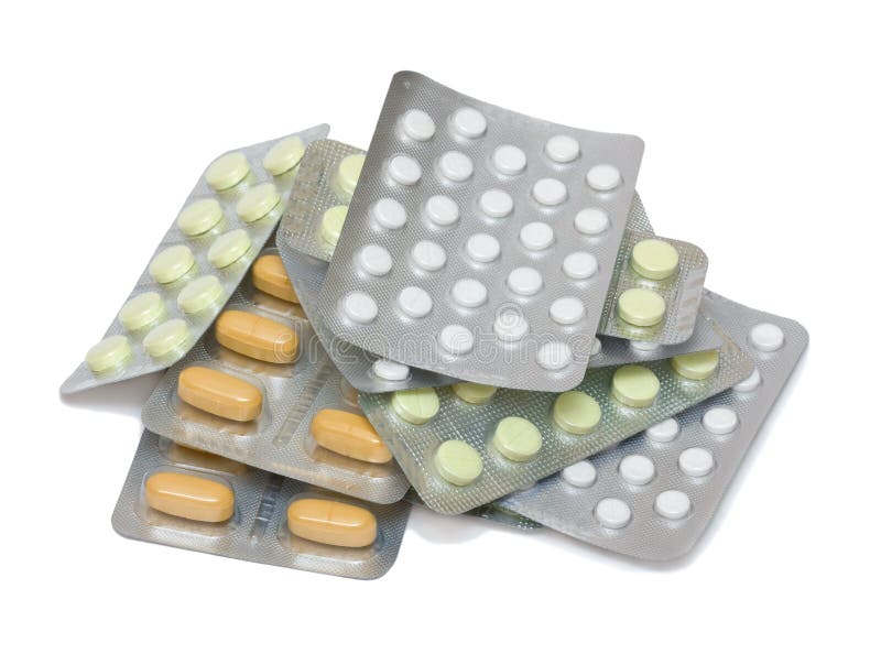 Stack of some pills stock image. Image of pack, industry - 12048381