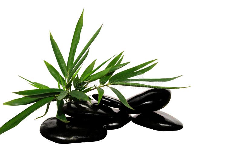 Stack of Spa Hot Stones Isolated on White Background Stock Image ...