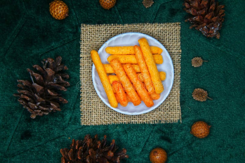 Stack Spicy Corn Stalks in a Container Stock Image - Image of spices ...
