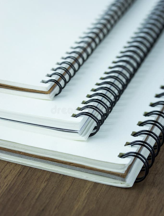 Stack of spiral notebook stock image. Image of paper - 97698967