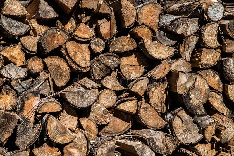 Stack of split firewood stock photo. Image of heating - 96342922