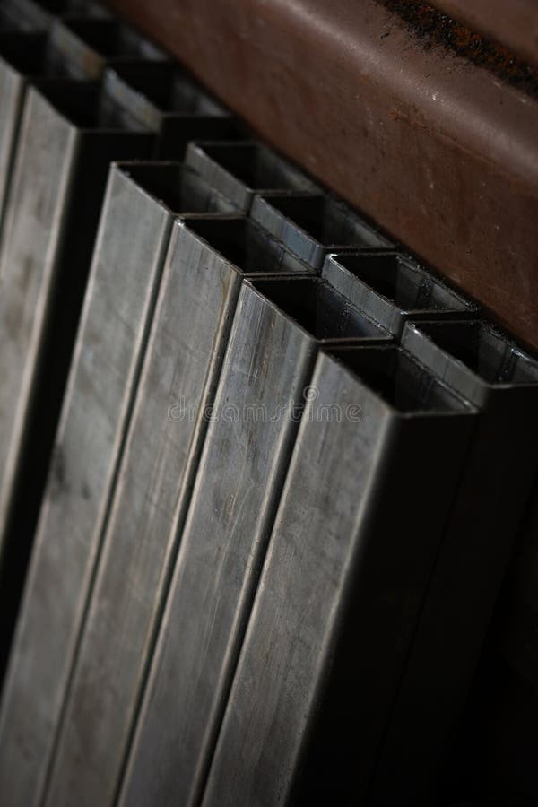 Stack? of Square? Metal Tubes? Profile or Pipes for Construction ...