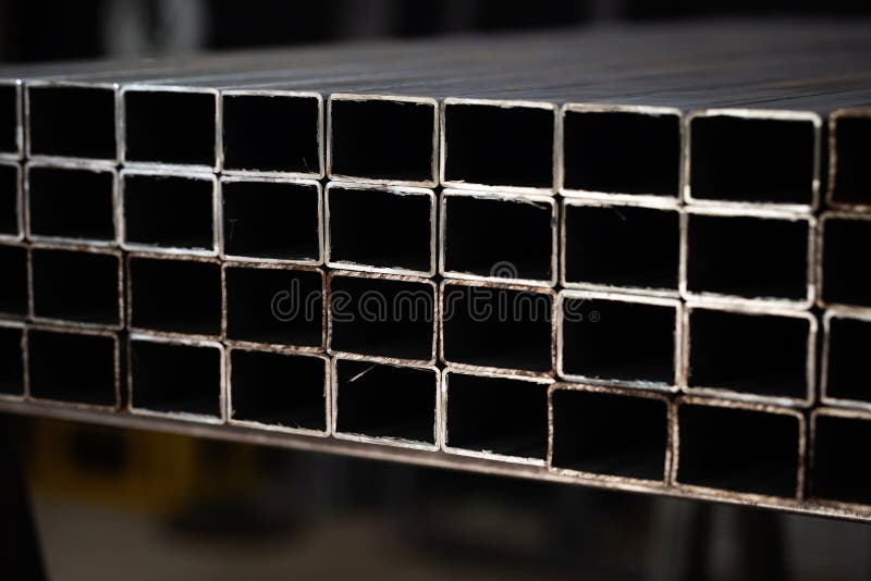 Stack? of Square? Metal Tubes? Profile or Pipes for Construction ...