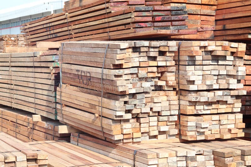 Stack of square rubberwood stock image. Image of home - 114900515