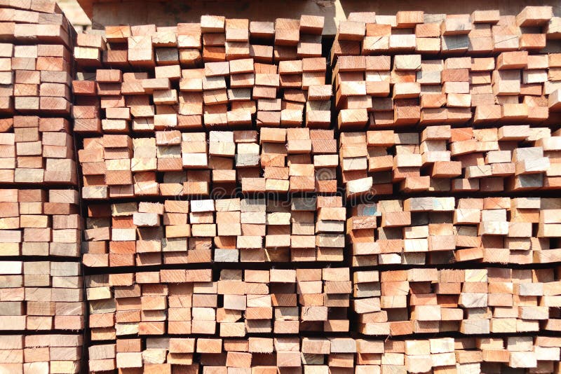Stack of square rubberwood stock image. Image of craft - 114564855