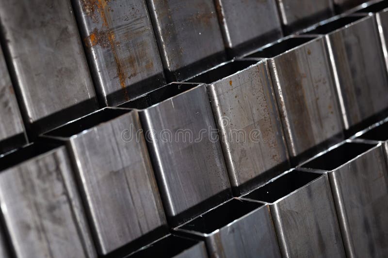Stack? of Square? Steel Tubes? Profile or Pipes for Construction ...