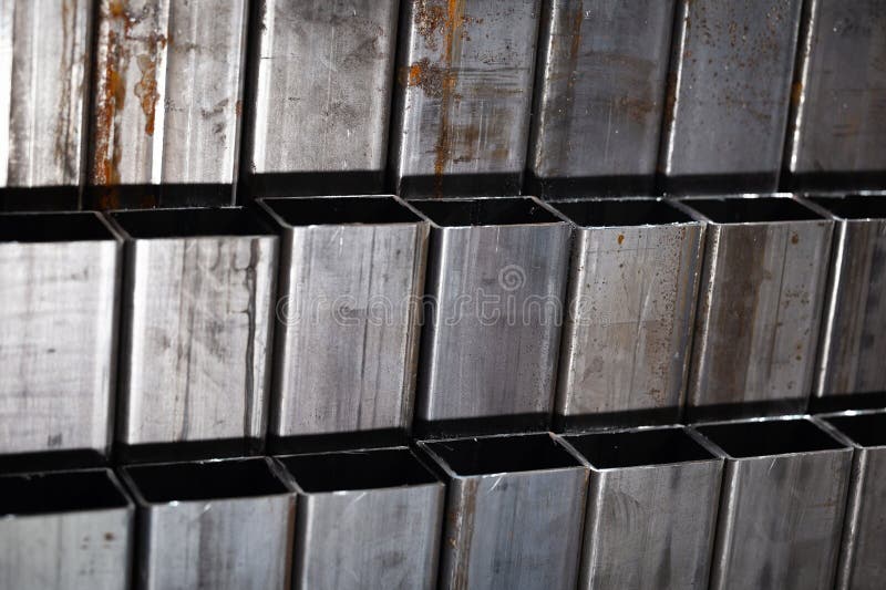 Stack? of Square? Steel Tubes? Profile or Pipes for Construction ...