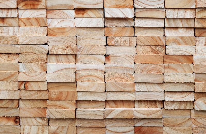 Stack of Square Wood Planks Stock Image - Image of product, furniture ...