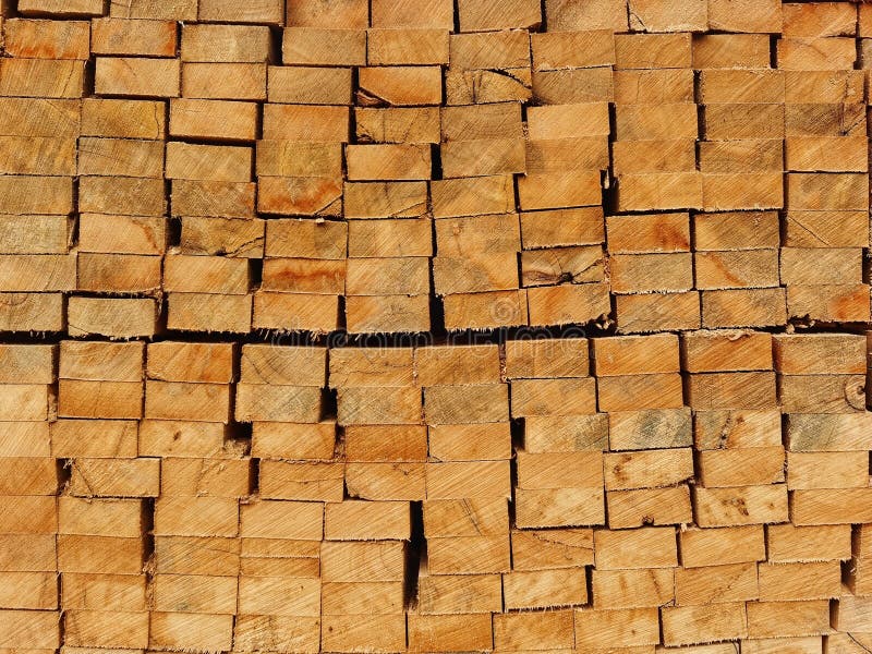 Stack of Square Wood Planks Stock Photo - Image of stack, timber: 274304468