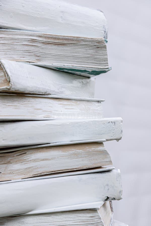 Stack of Stacked Blank Books on White Stock Photo - Image of books ...