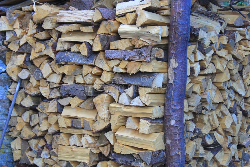 Stack of stacked wood stock image. Image of timber, chimney - 102490763