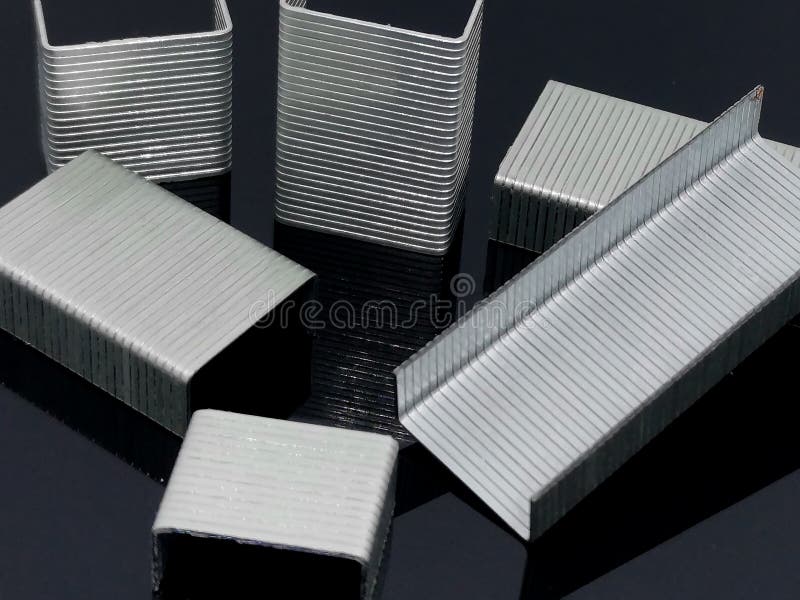 Stack of Staples stock image. Image of brand, close - 228814989